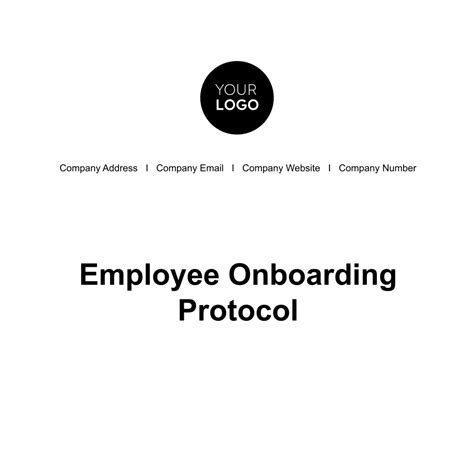 Employee Onboarding Protocol HR Template Edit Online Download Example Template Net