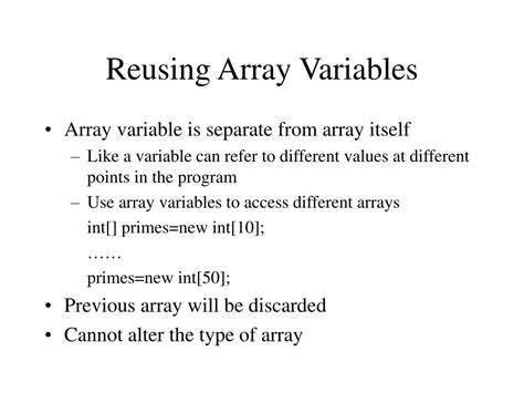 Ppt Arrays In Java Powerpoint Presentation Free Download Id482028