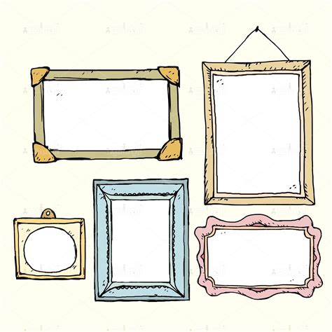 خرید و قیمت وکتور قالب و کادر فانتزی رنگی کودکانه متنوع ترب