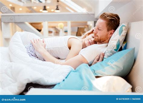 Beautiful Couple Romance In Bed Stock Image Image 64783009