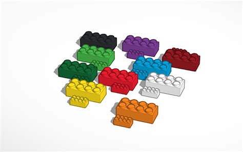 3d Design Lego Bricks V1 Tinkercad