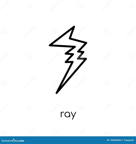 Ray Icon From Geometry Collection Stock Vector Illustration Of Research Background 130950048