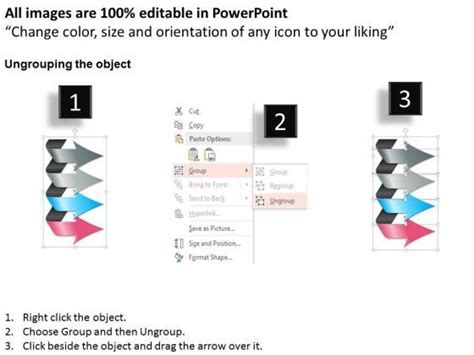 Business Diagram Four Steps Process Arrows Design Presentation Template