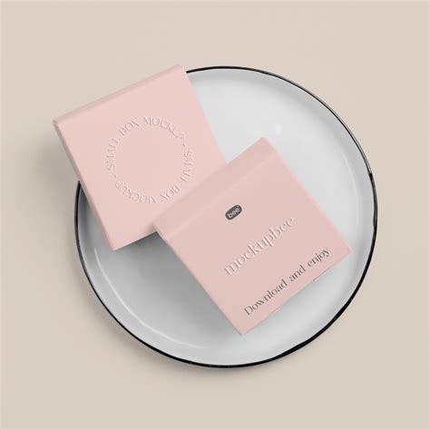 Free Small Square Box Mockups Mockupbee