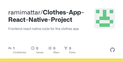 GitHub Ramimattar Clothes App React Native Project Frontend React Native Code For The Clothes App
