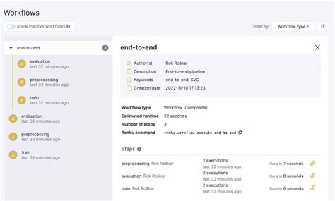 Viewing Workflows In RenkuLab Renku Documentation
