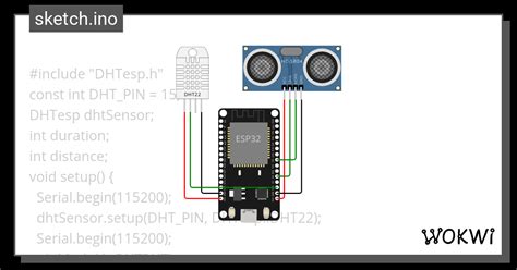 Dht22 With Ultrasonic Wokwi Esp32 Stm32 Arduino Simulator Dht22 With Ultrasonic Wokwi Esp32 Stm32 Arduino Simulator