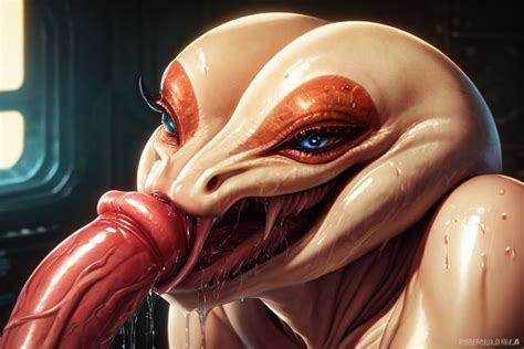 Rule 34 Ai Generated Alien Alien Girl Blowjob Giving Head Seductive