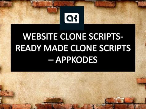 ppt website clone scripts ready made clone scripts appkodes
