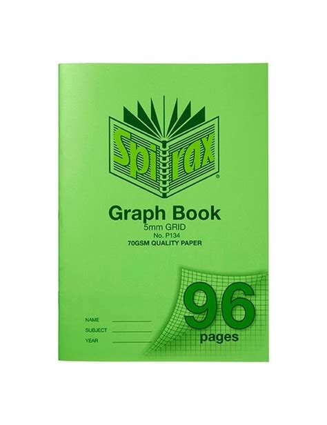 Spirax Grid Book A4 5mm 96pg School Locker