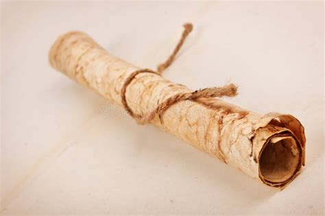 Old Scroll Stock Photo Image Of Blank Pattern Announcement