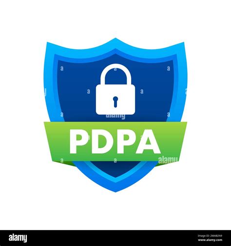 Personal Data Protection Act Pdpa Secure Data Shield Icon Vector