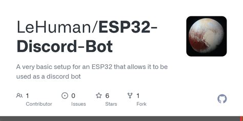 github lehuman esp32 discord bot a very basic setup for an esp32