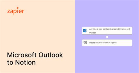 Anytime A New Contact Is Created In Microsoft Outlook Create Database Item In Notion Zapier
