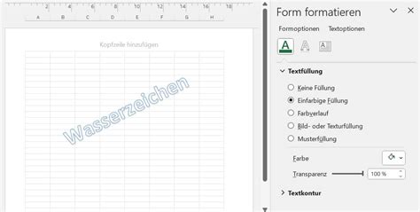 Wasserzeichen In Excel Einfügen So Klappts