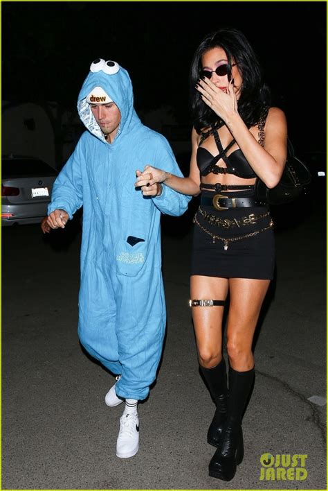 Hailey Bieber Dresses As A Sexy Vampire For Halloween While Justin