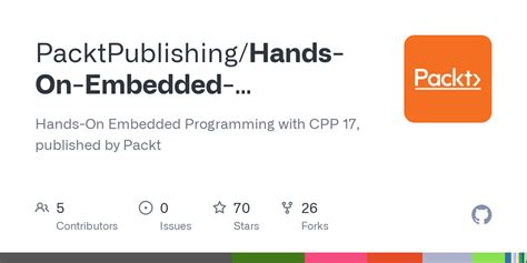 Github Packtpublishinghands On Embedded Programming With Cpp 17