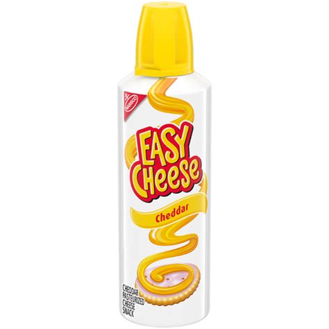 Nabisco Easy Cheese Easy Cheese Cheddar Pasteurized Snack 8 Ounce