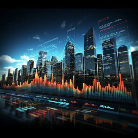 visual trends graphs depict business stock market performance trends