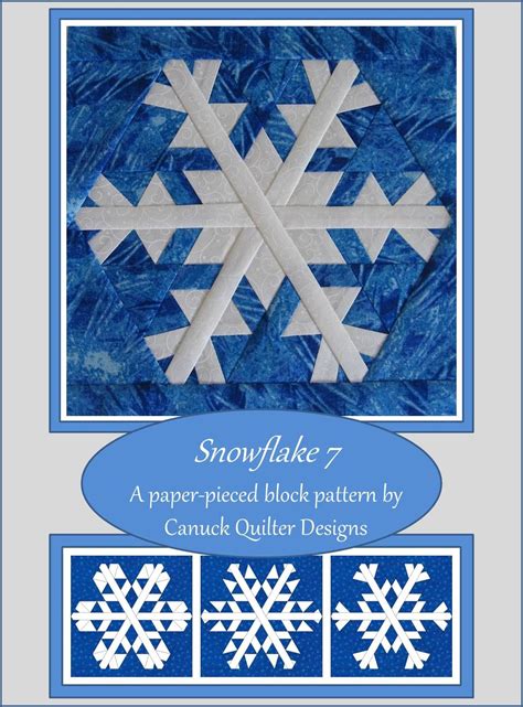 Snowflake 7 Free Paper Piecing Patterns Paper Piecing Patterns Paper Piecing Quilts