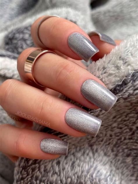 30 Sleek Gray Nail Designs For The Ultimate Chic Look