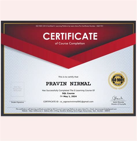pravin nirmal on linkedin sql dataanalytics certification
