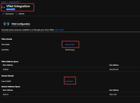 Getting The Vnet Subnet Id Of Vnet Integrated Functionappwebapp Microsoft Qanda
