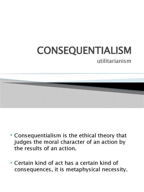 Consequentialism Pdf Utilitarianism Morality