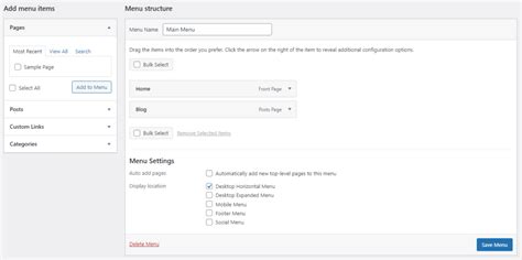 How To Create Add And Edit A Wordpress Navigation Menu