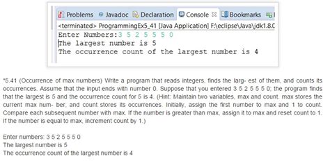 Solved Occurrence Of Max Numbers Write A Program That