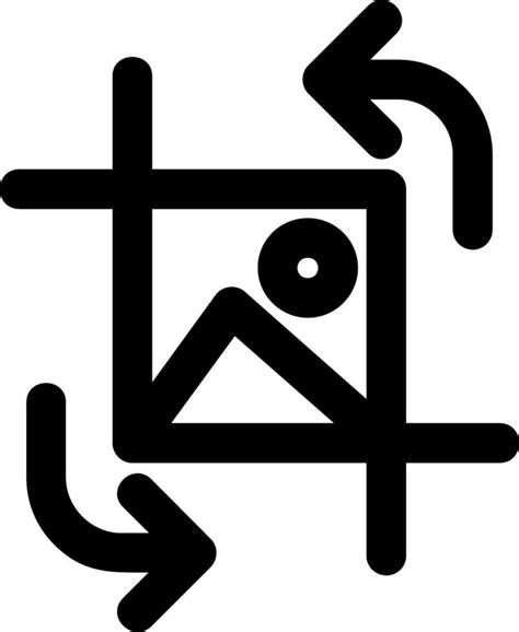 Crop And Rotate Line Icon 36536604 Vector Art At Vecteezy