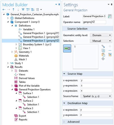 Examples Of The General Projection Operator
