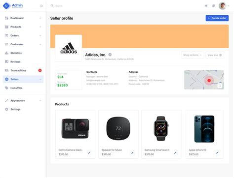 E Commerce Admin Dashboard PRO