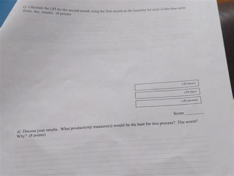 Solved Show Your Calculations In The Space Provided Write