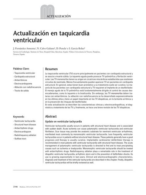 Pdf Actualización En Taquicardia Ventricular Dokumen Tips