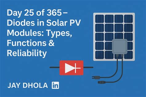Solarpv Bypassdiode Pvmodule Solarengineering Photovoltaictech… Jay Dhola