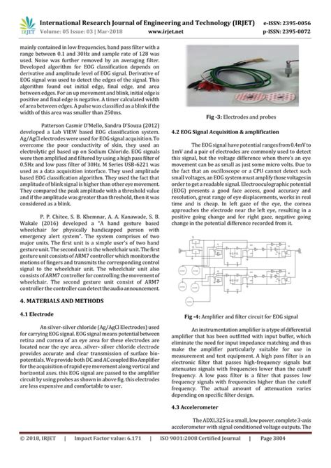 Irjet Microcontroller Based Eog And Accelerometer Guide Wheelchair Pdf