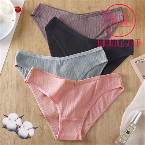 Abma V Shape Sexy Panty For Ladies Cotton Women Bikini Underwear Low