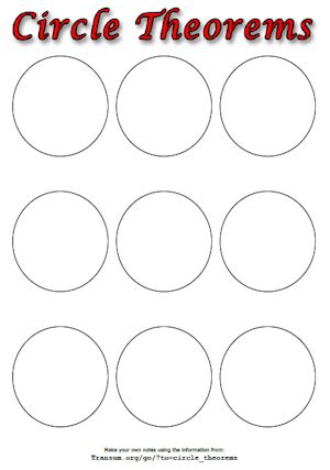 Circle Theorem Worksheet A Transum Worksheet