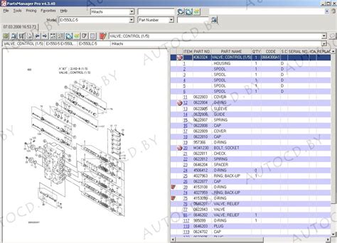 Оригинальный каталог для подбора запчастей на строительную техники ...