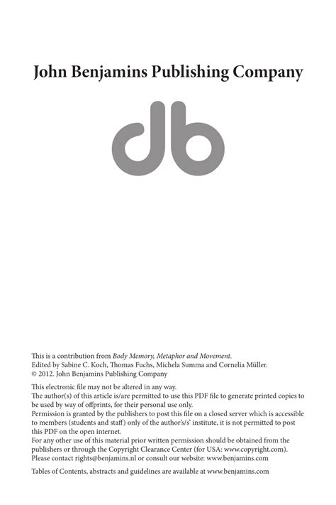 Pdf Kinesthetic Memory