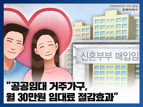 정책 이야기 📍주거복지 정책 공공임대 거주가구 월 30만원 임대료 절감효과 정부의 주거복지