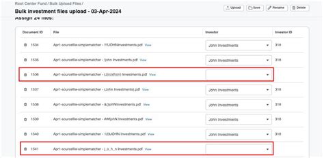 Bulk File Upload Matching Sensr Portal Knowledge Base