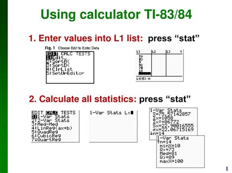 PPT TI 83 84 Calculator Binomial Normal Distribution Methods