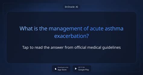 What Is The Management Of Acute Asthma Exacerbation