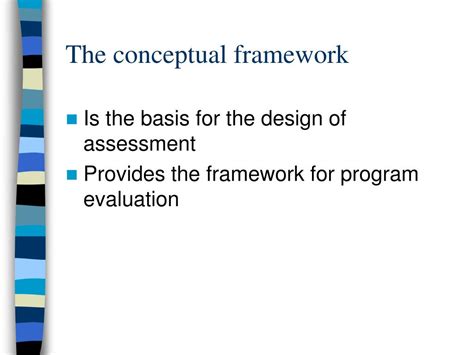 Ppt Linking The Conceptual Framework To Assessment And Evaluation Powerpoint Presentation Id