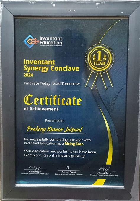 Pradeep Jaiswal On Linkedin During Annual Sales Meet Of Inventant Education At Courtyard By