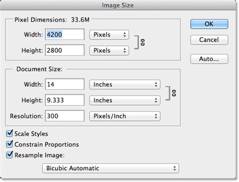 Resizing Images To Match Photo Frame Sizes With Photoshop CS