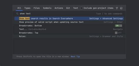 Gitlab Integration Improved Main Toolbar Customization Text Search In Search Everywhere And