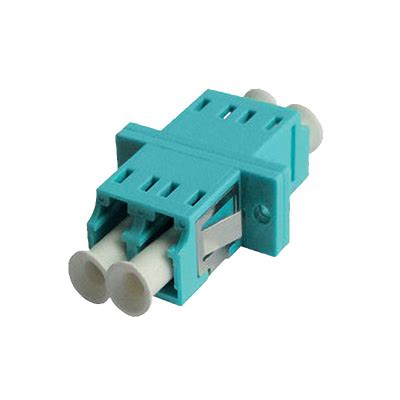 Fiber Optic LC Duplex Adapter With Flange 20 Pcs